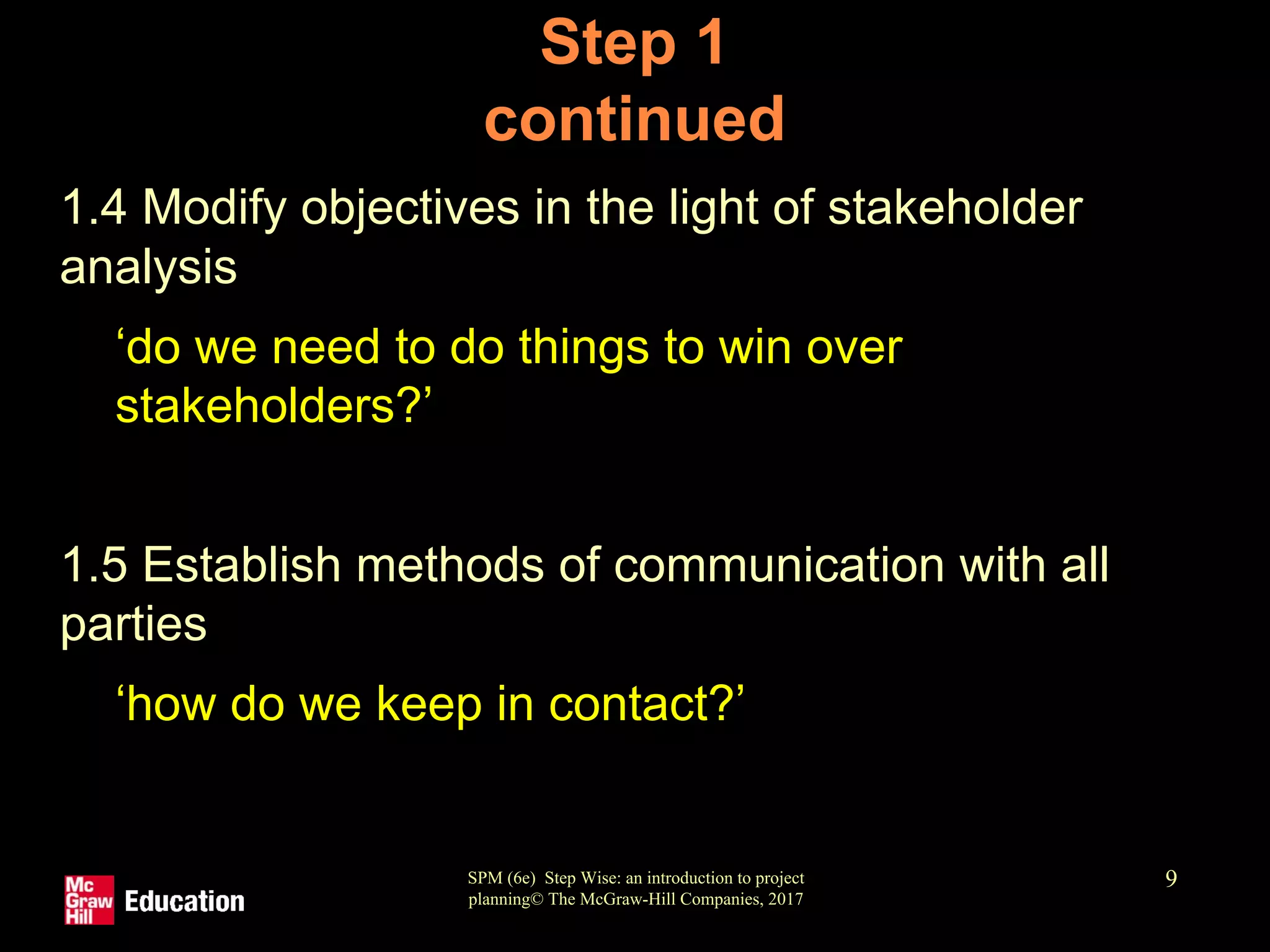 Chapter 03 overview-of project planning Step Wise | PDF