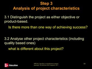 Chapter 03 overview-of project planning Step Wise | PDF