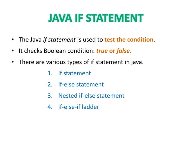 Control structures in java | PPT