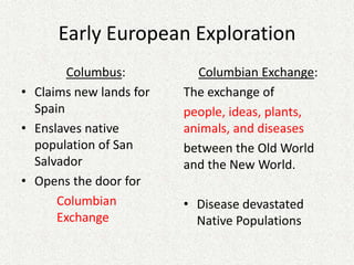 Unit 1 Early Exploration | PPTX