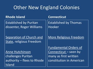 Unit 1 American Colonies | PPTX
