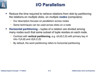 Parallel and distributed storage on databases | PDF
