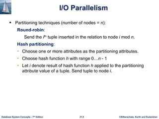 Parallel and distributed storage on databases | PDF