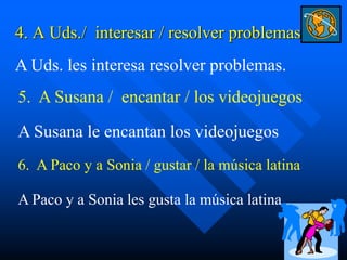 Verbos como gustar - presentación | PPT