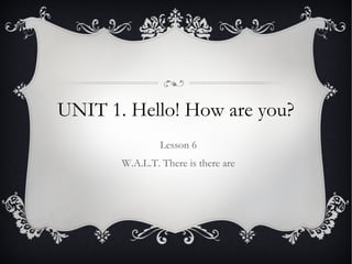 U1 hello, how are you ppt | PPT | Primary Education | Education