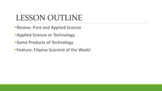 Unit 1, Lesson 1.3 - Science and Technology | PPTX