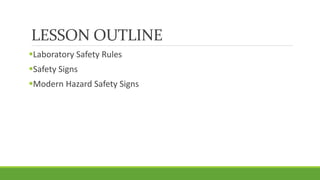 Unit 1, Lesson 1.6 - Safety in the Laboratory | PPTX