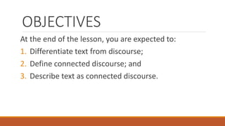 U1L1 - TEXT AS CONNECTED DISCOURSE.pptx