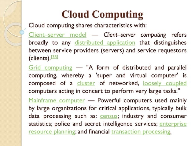 History of cloud computing | PDF | Cloud Computing | Internet