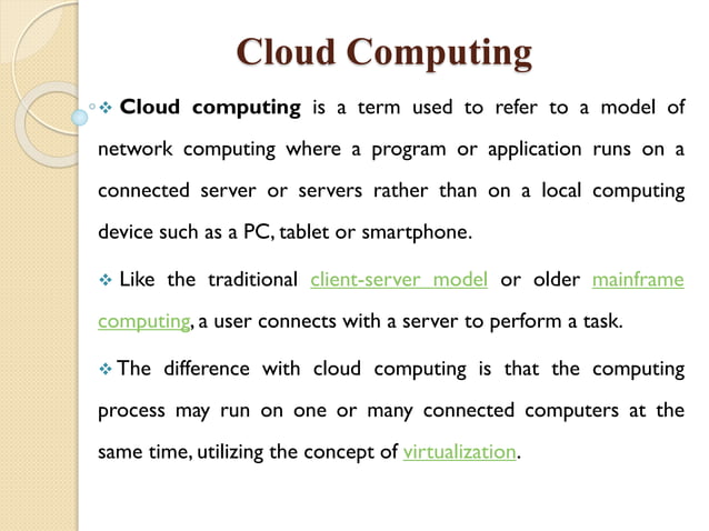 History of cloud computing | PDF | Cloud Computing | Internet