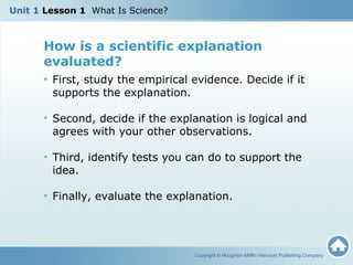 Explanation Science