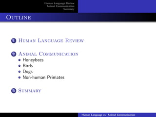 Human Language vs Animal | PPT