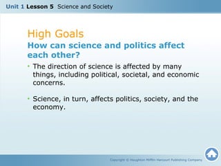 U1L5 - Science and Society | PPT