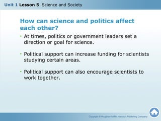 U1L5 - Science and Society | PPT