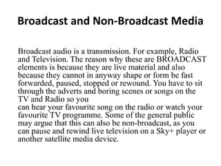 Introduction of Distance Education and Non Broadcast Media 8622-01&02 ...