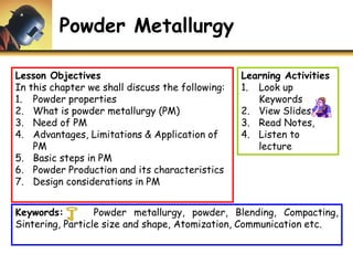 U1 p4 production & characteristics of metal powders | PDF