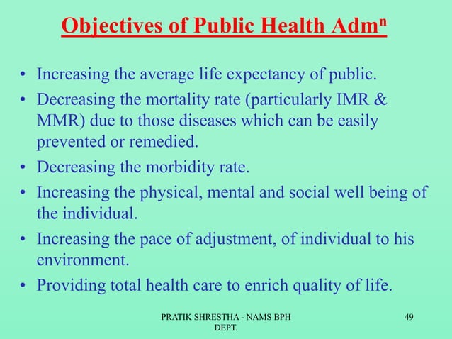 Unit 1 - Introduction to Public Health Administration & Management (BPH ...