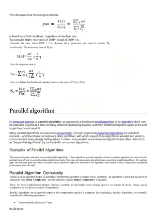 INTRODUCTION TO PARALLEL PROCESSING | DOCX