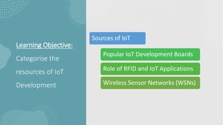 Sources of IoT (JNTUK - UNIT 1) | PPTX