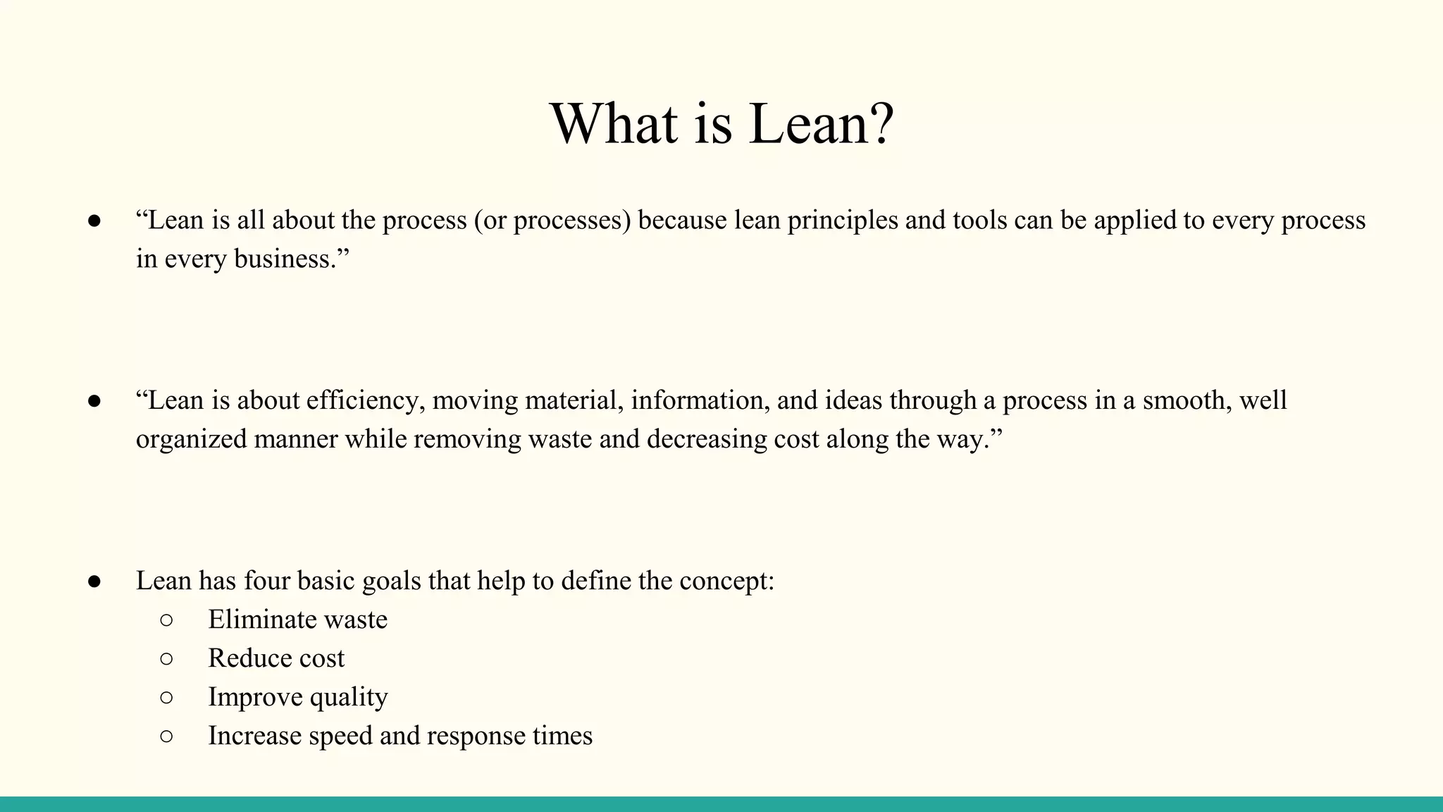 Lean foundations | PPT