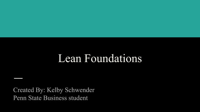 Lean foundations | PPT