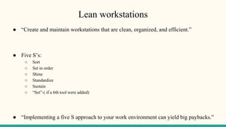 Lean foundations | PPT
