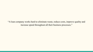 Lean foundations | PPT