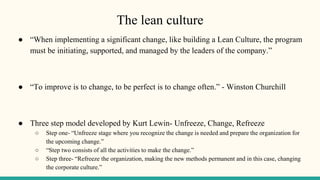 Lean foundations | PPTX