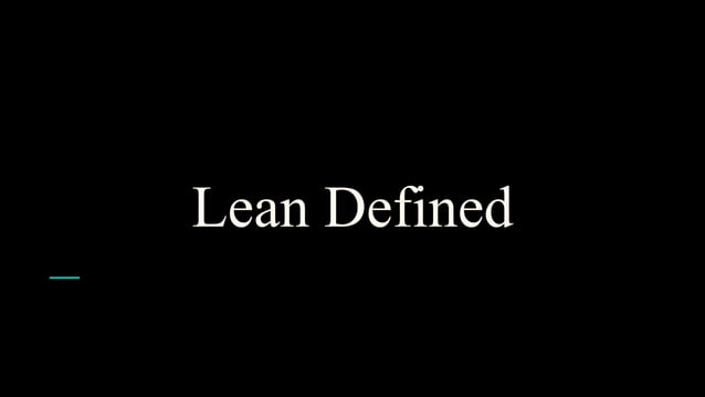 Lean foundations | PPT