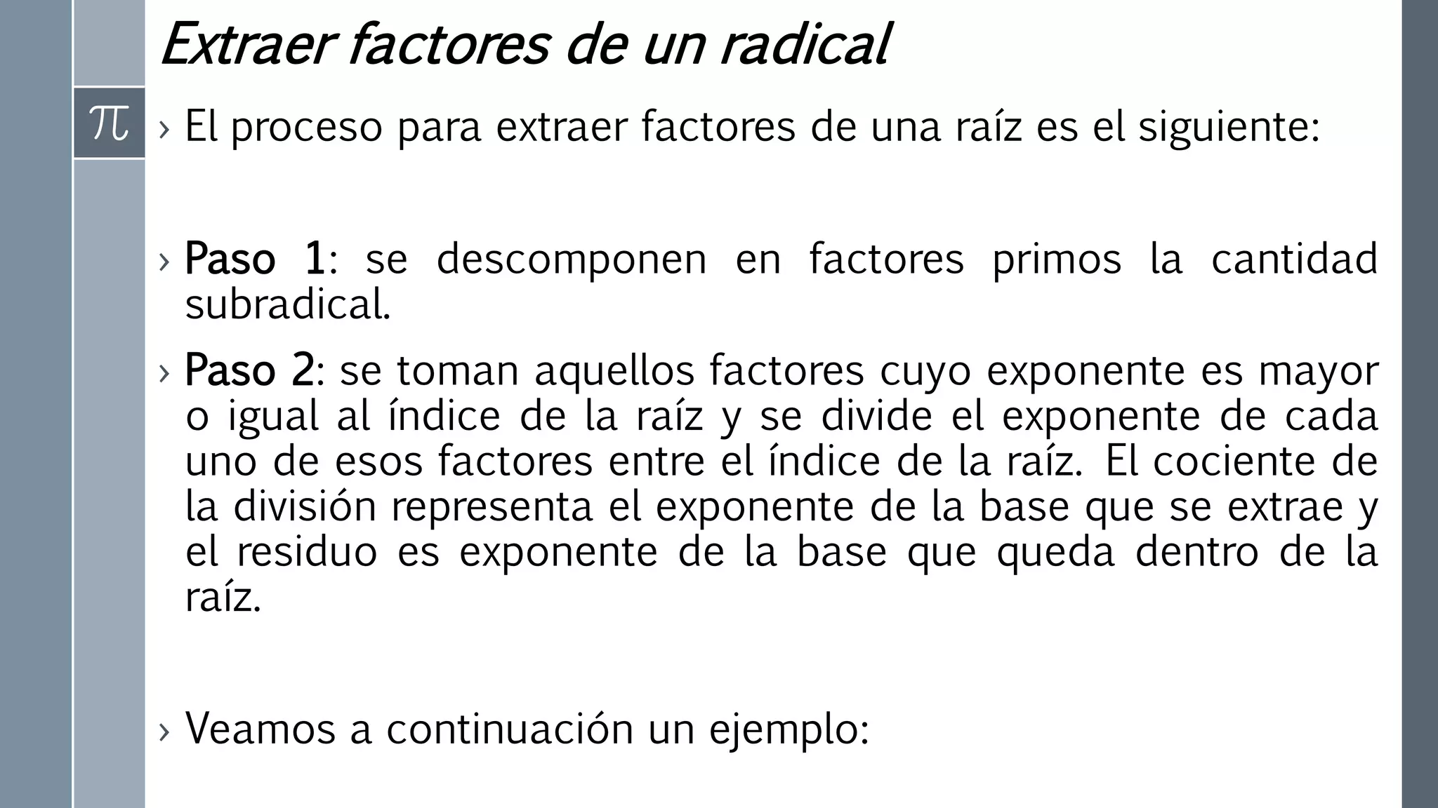 U2 06 extraccion de factores | PPT