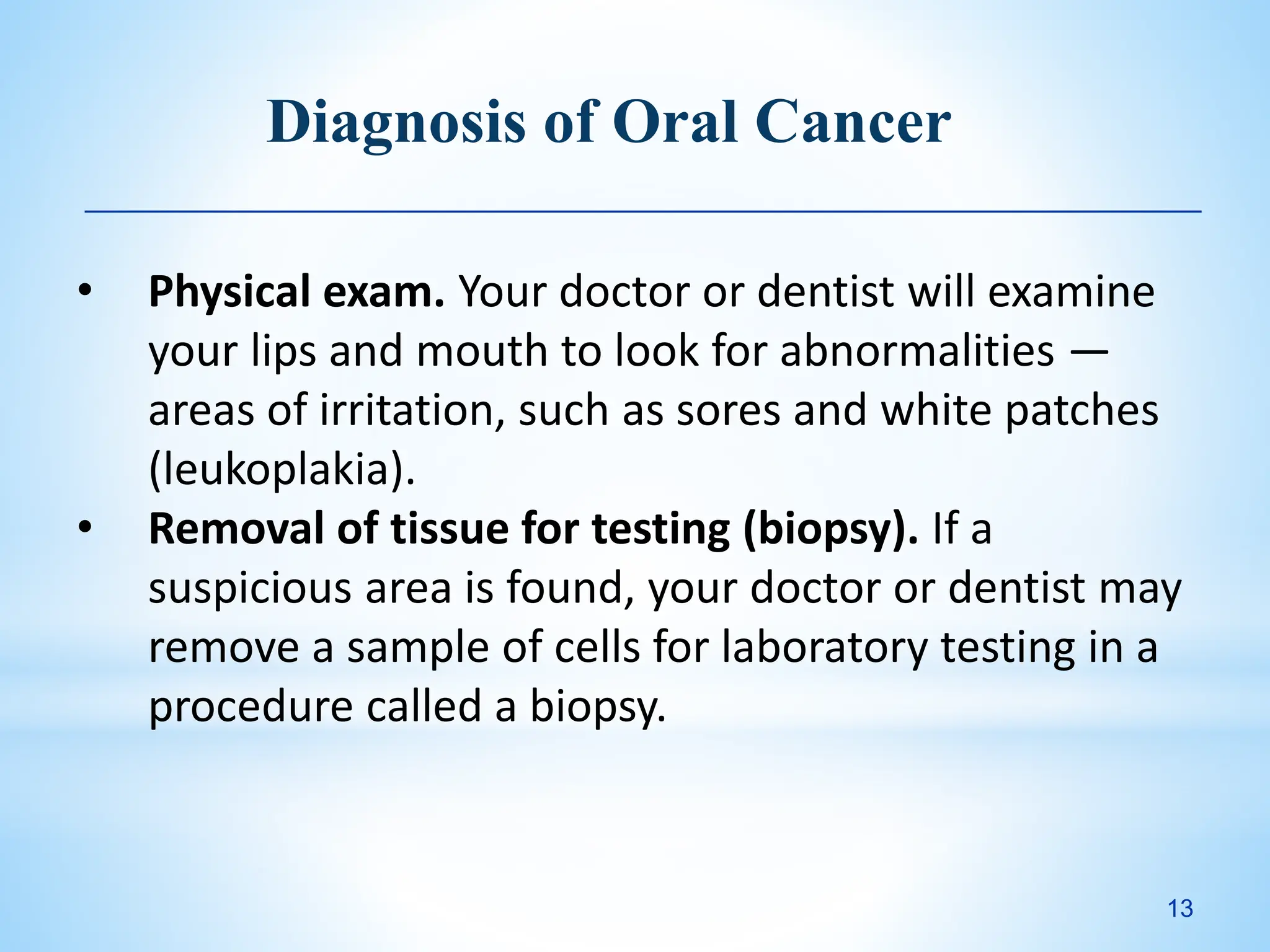 Oral cancer - definition, causes, risks, symptoms, diagnosis and ...