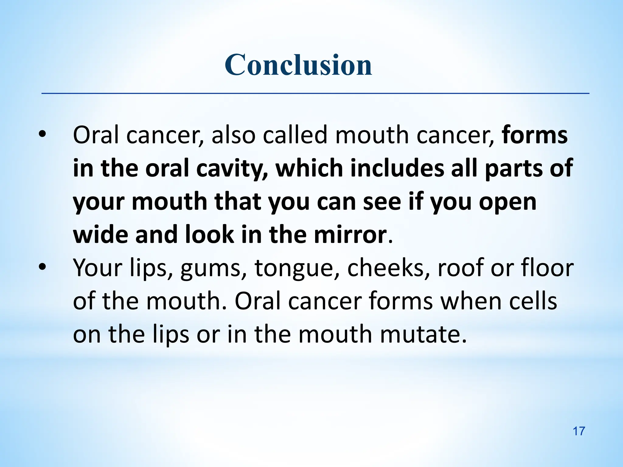 Oral cancer - definition, causes, risks, symptoms, diagnosis and ...