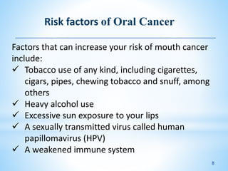 Oral cancer - definition, causes, risks, symptoms, diagnosis and ...
