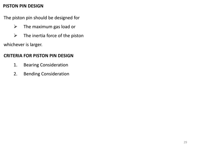 U2 design of piston | PPTX