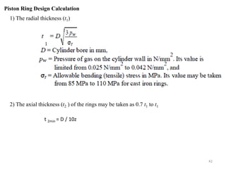 Piston Design Calculations