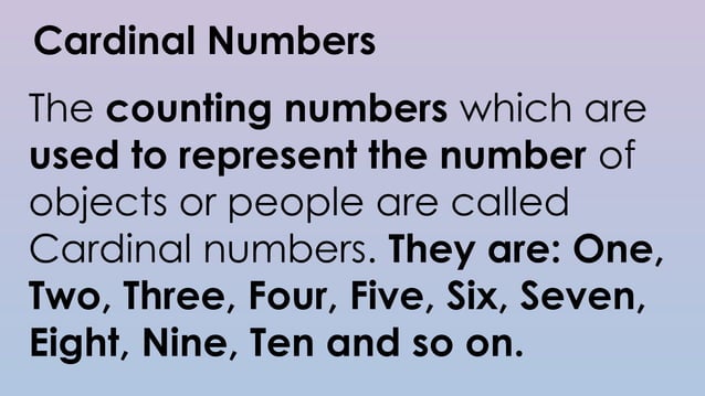 Ordinal Numbers for grade three students | PPTX