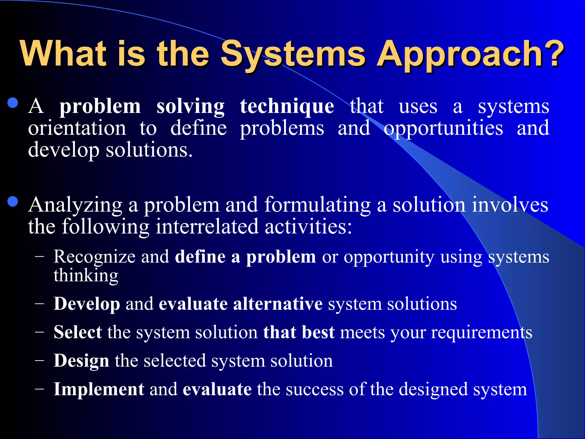 Development of MIS: Information requirement, Designing of MIS ...