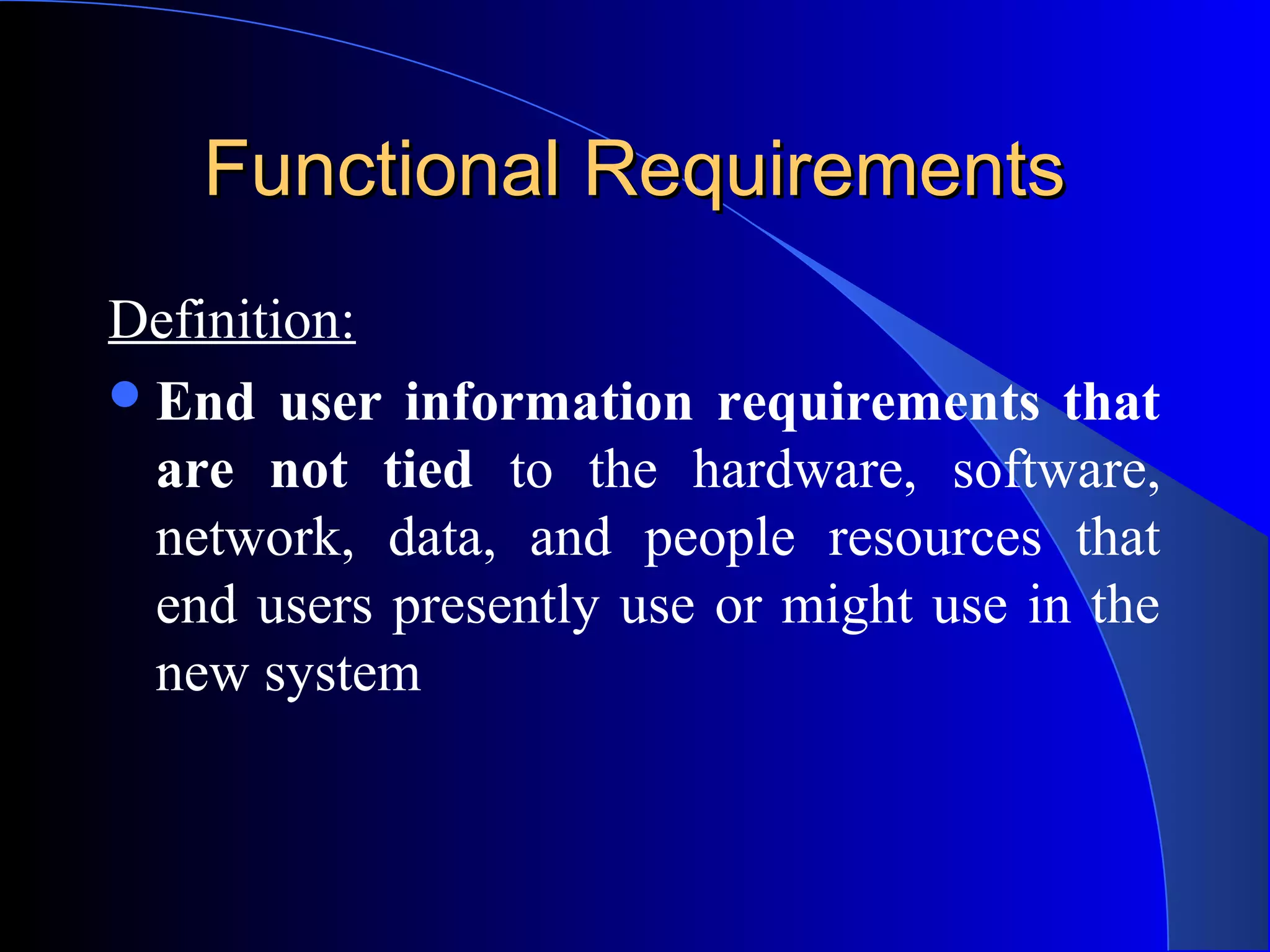 Development of MIS: Information requirement, Designing of MIS ...