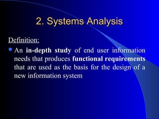 Development of MIS: Information requirement, Designing of MIS ...