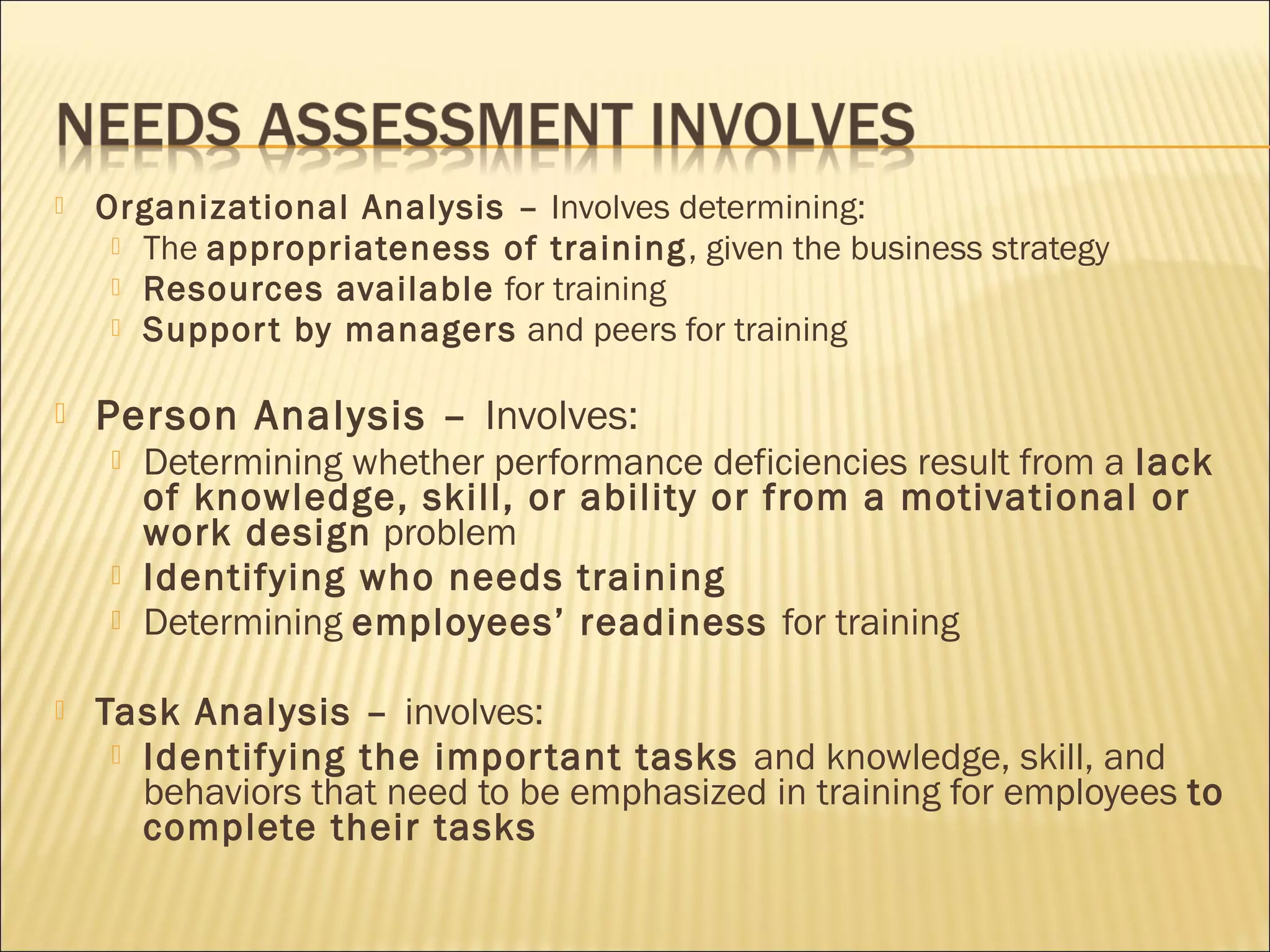 Training Functions, Training Needs Assessment, Action Research ...