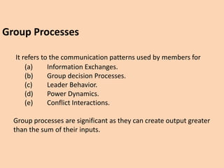 Group Behavior – Meaning, Types of Groups, Group Process, Group ...