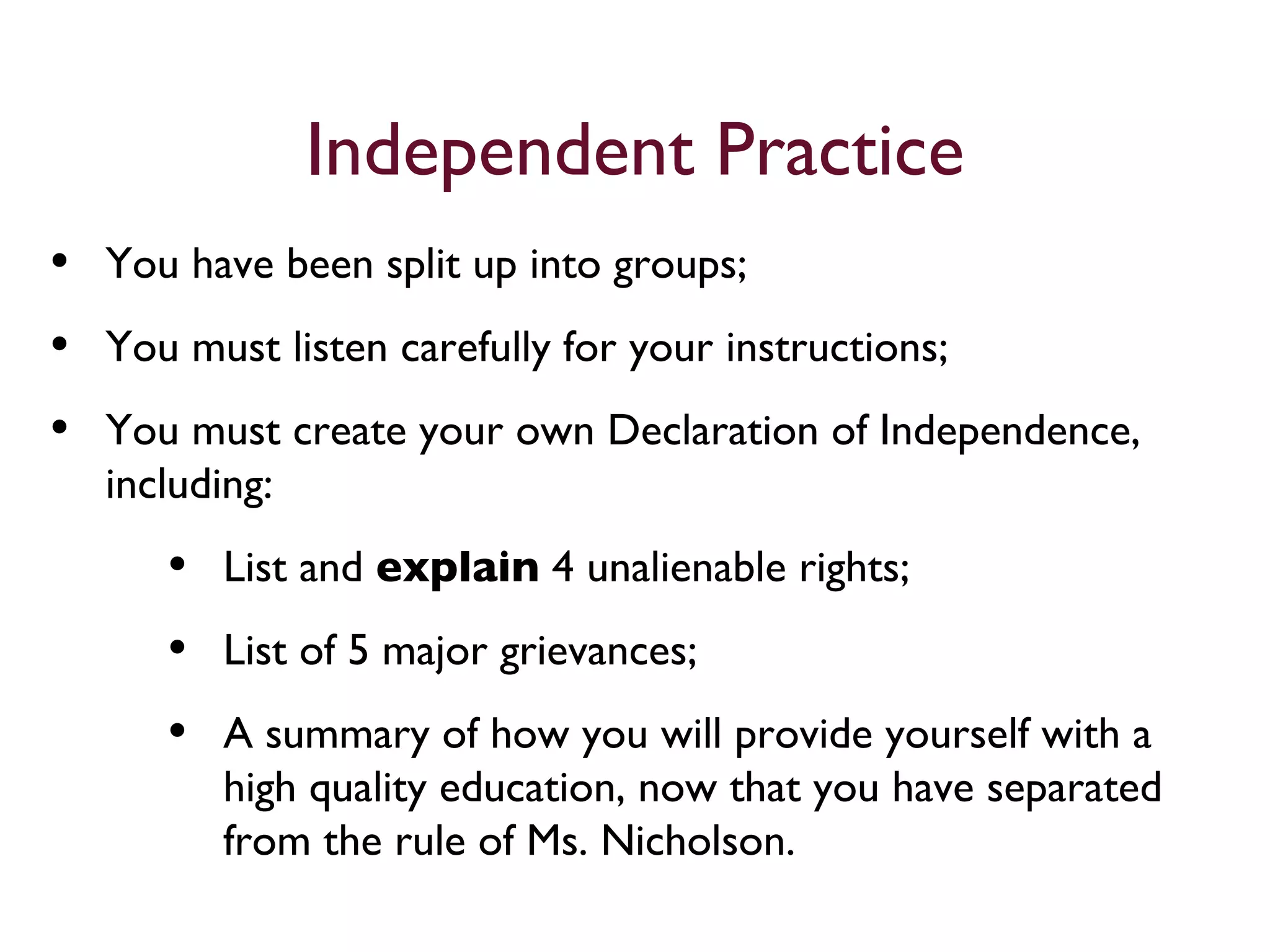 Declaration of Independence | PPT