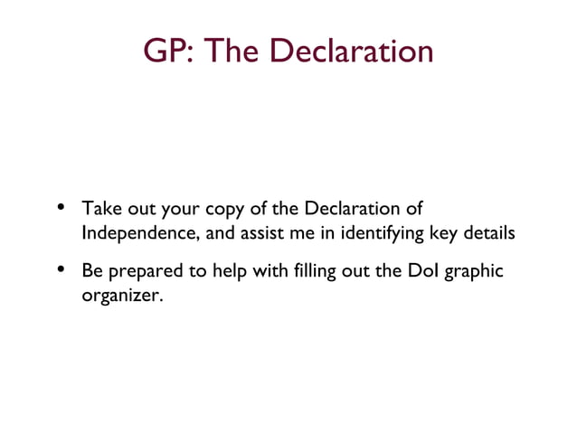 Declaration of Independence | PPT