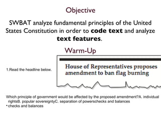 Principles of the Constitution | PPT