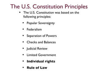 7 Principles Of The Constitution Worksheet