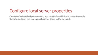 server configuration concepts in system admin | PPTX | Operating ...