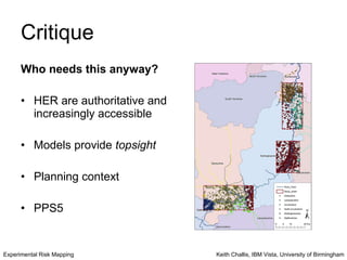 Experimental mapping of the risk of encountering buried archaeology | PPT