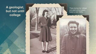 Marie Tharp, Giants of Tectonophysics Session, American Geophysical ...