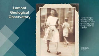 Marie Tharp, Giants of Tectonophysics Session, American Geophysical ...