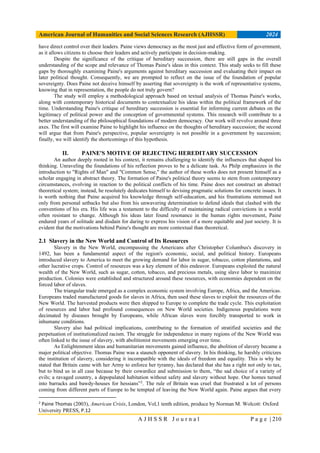 Thomas Paine’s Dethronement of Hereditary Succession, For The Reign Of ...